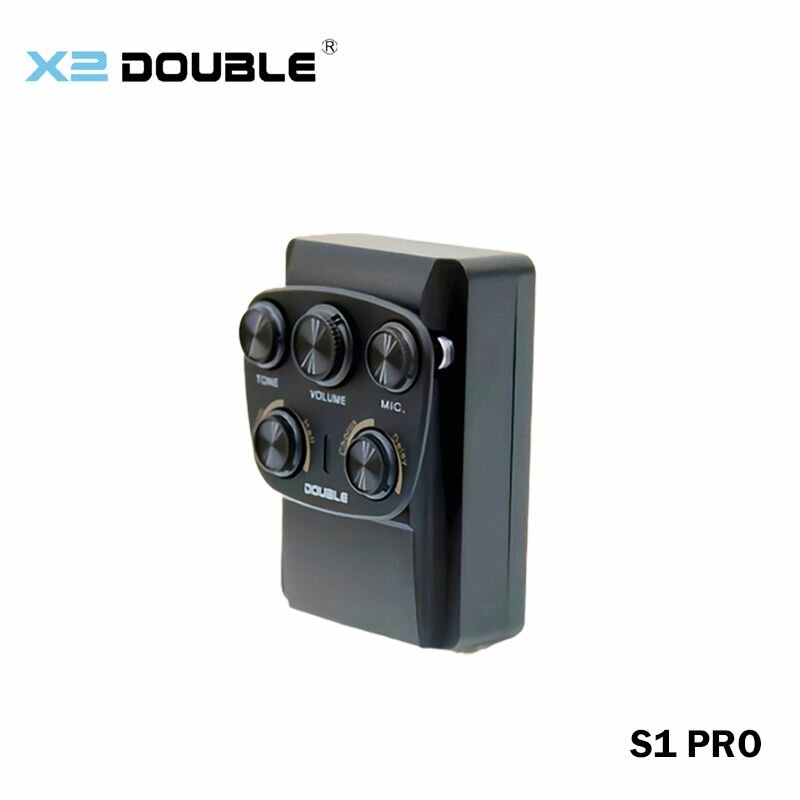 DOUBLE S1-PRO Звукосниматель для акустической гитары со встроенным эффектом реверберации задержки хоруса