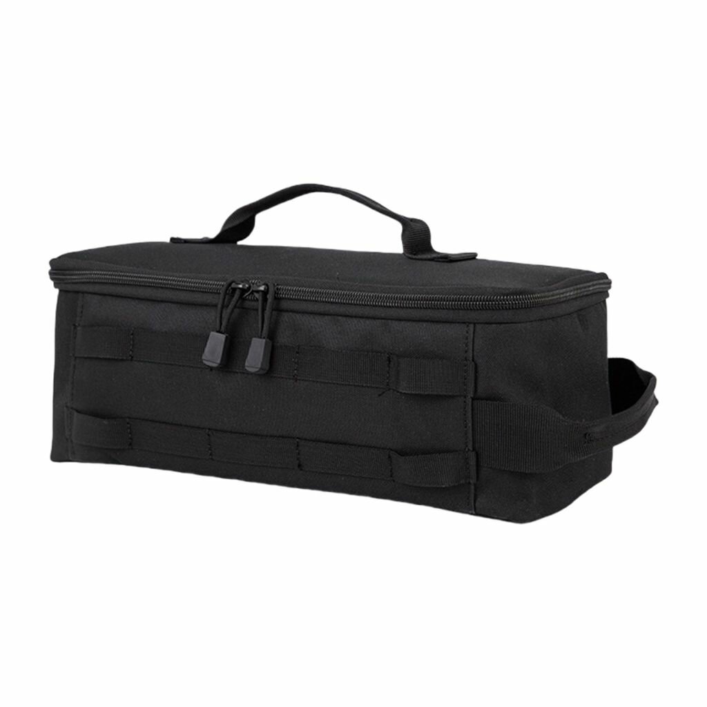 Походная посуда, Многофункциональная сумка для пикника с посудой и кастрюлями - черный