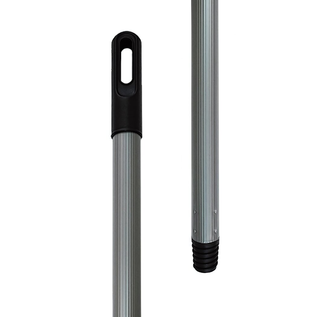 Черенок для щеток 110см <классика> серебро, удобный и прочный пластиковый ручка