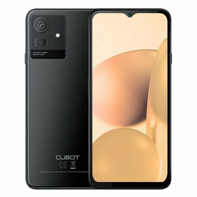 Cubot Смартфон NOTE 50 Глобальная версия, 16ГБ ОЗУ (8ГБ + 8ГБ расширение), 256ГБ ПЗУ ( + поддержка microSD до 1 ТБ), русский язык 8/256 ГБ, черный