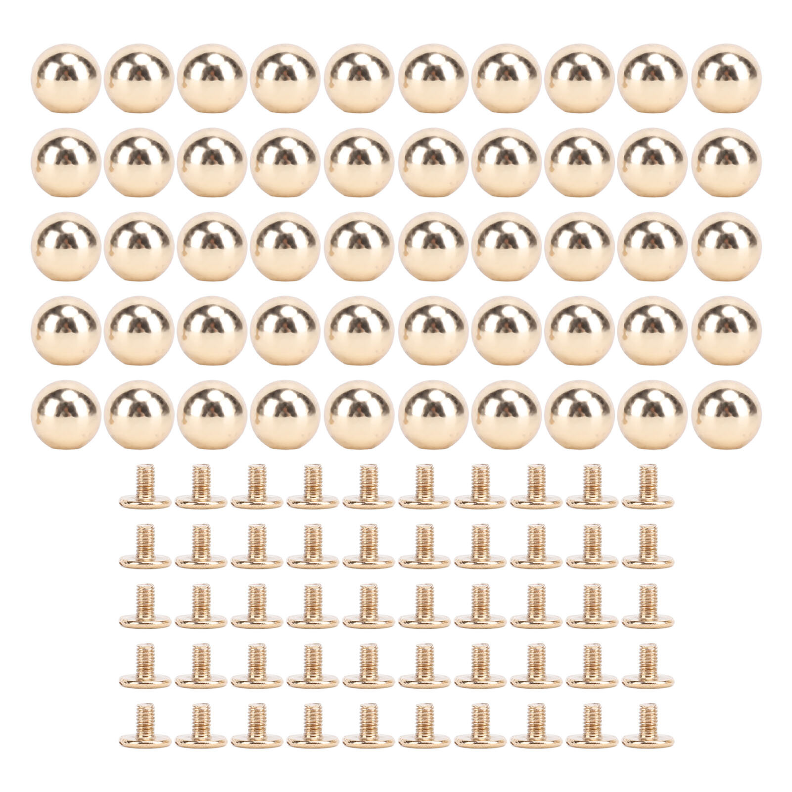 50 Установка круглых заклепков наборы с твердыми железными многофункциональными 8 -миллиметровыми наборами для заклепок для одежды и золота ручной