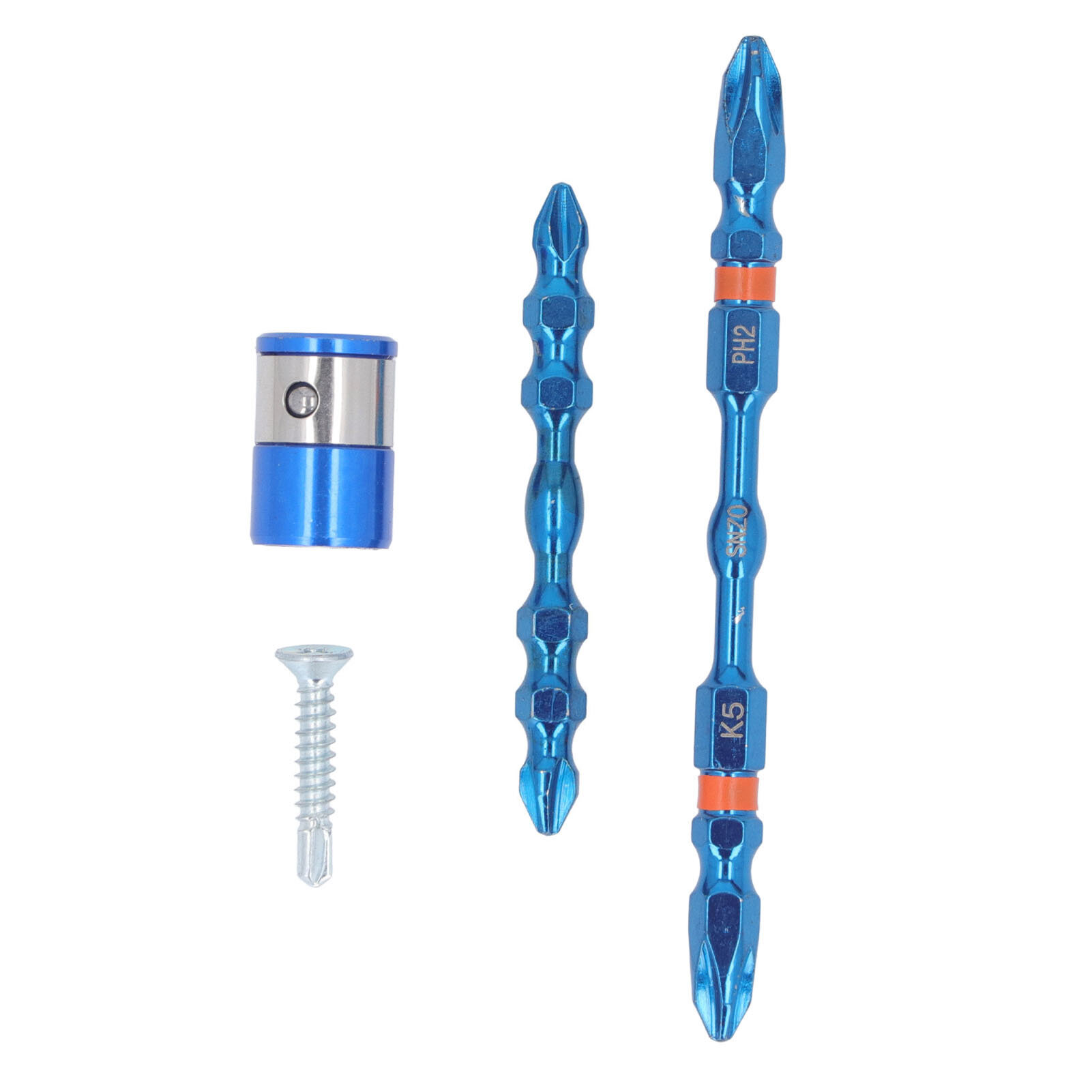 2 шт. двухсторонние отвертки-биты 1/4 сильная магнитная крестовая головка для ручной электрической дрели