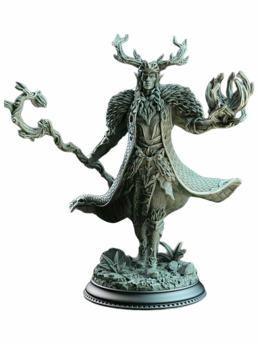 Король лесных эльфов (фейри друид), игровая миниатюра для раскрашивания (база 25мм) высота 49мм