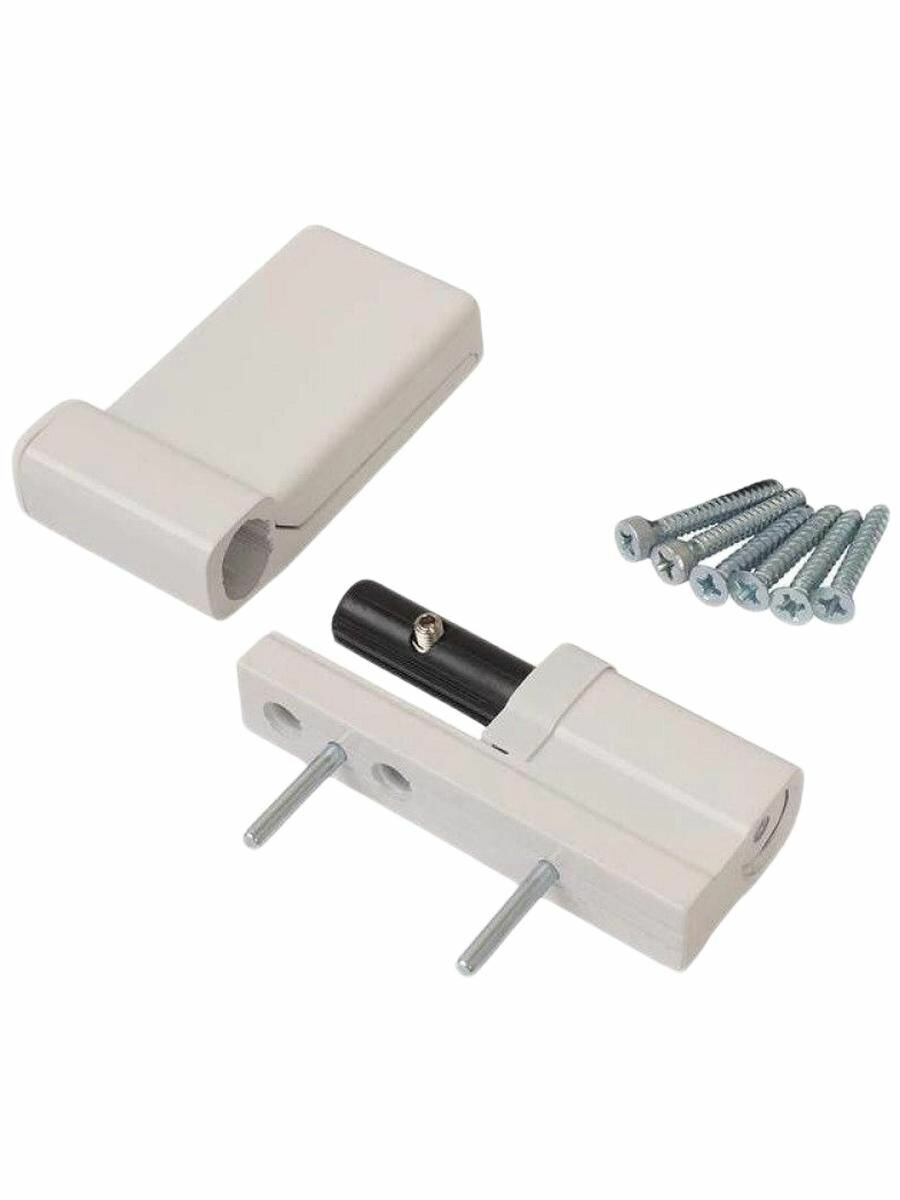 Петля дверная Elementis K-V (15-20 мм), на 120кг, Белый RAL9016 1 шт