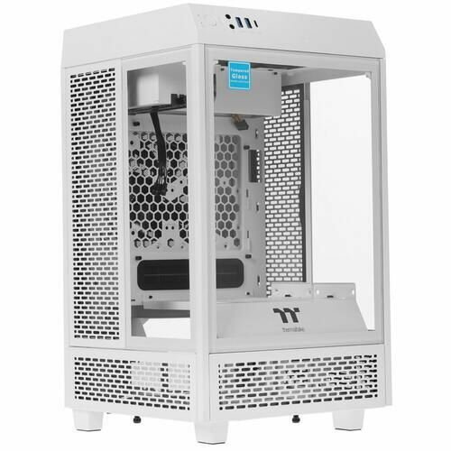 Компьютерный корпус Thermaltake The Tower 100 Snow (CA-1R3-00S6WN-00) белый - SFF, Mini-ITX, USB 3.2 Gen 1 Type-A, USB 3.2 Gen 2 Type-C