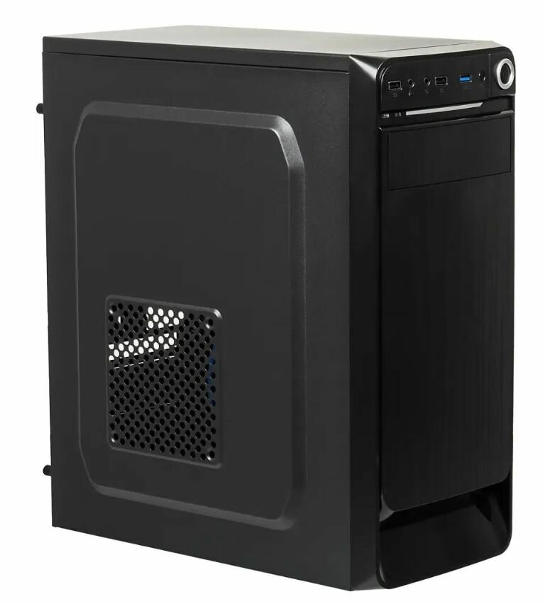 Компьютерный корпус ACCORD E-01 (ACC E-01B) черный - Midi Tower, ATX, USB 2.0 Type-A, USB 3.2 Gen 1 Type-A
