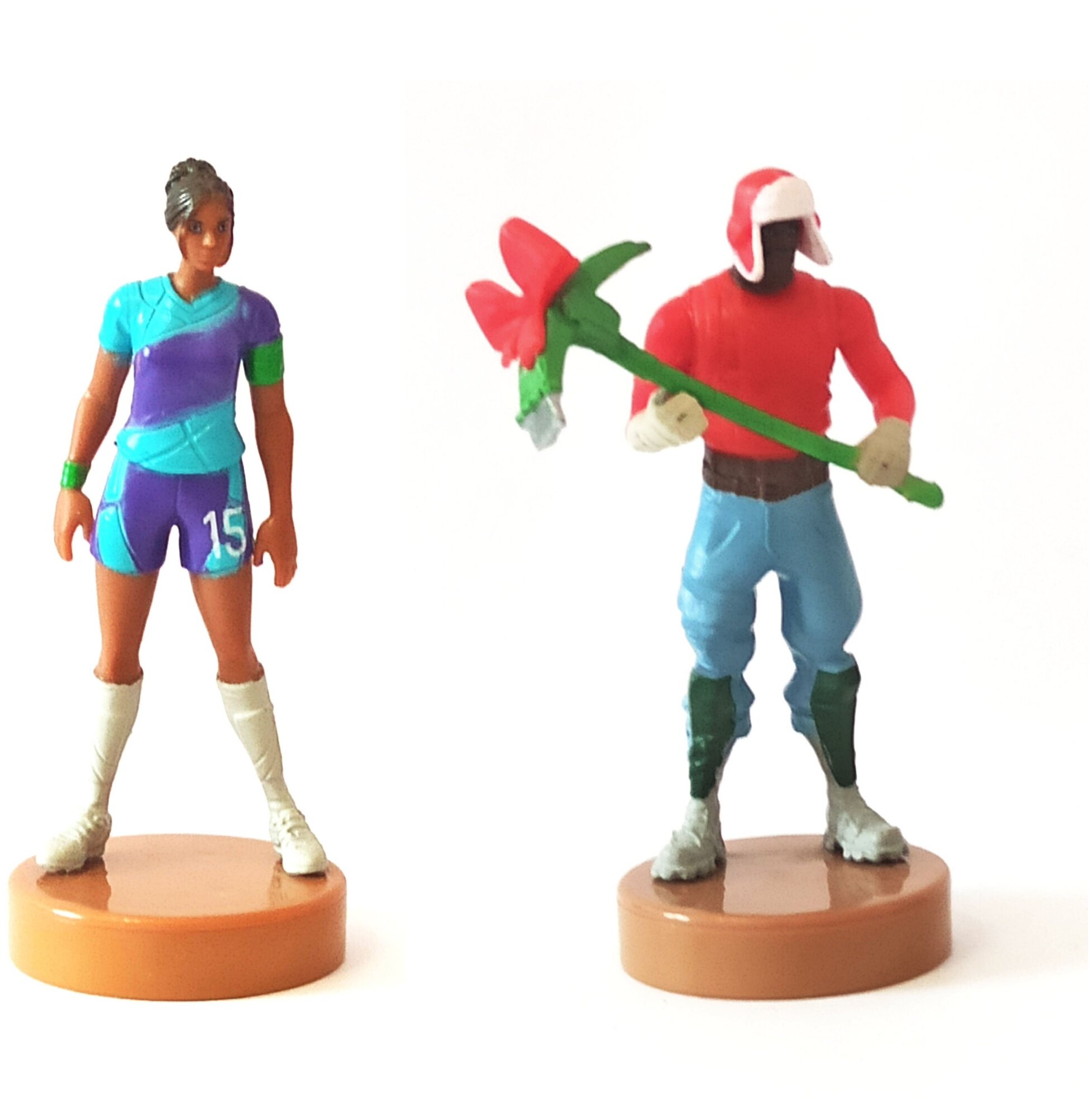 Штампик фигурка Fortnite 2шт 7,5см (2 серия) / Штампики Фортнайт Пробивная плеймейкерша и Святочный рейнджер