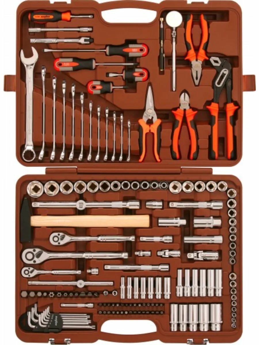 Набор инструмента 1/4", 3/8", 1/2"DR, 150 пр. Ombra OMT150S