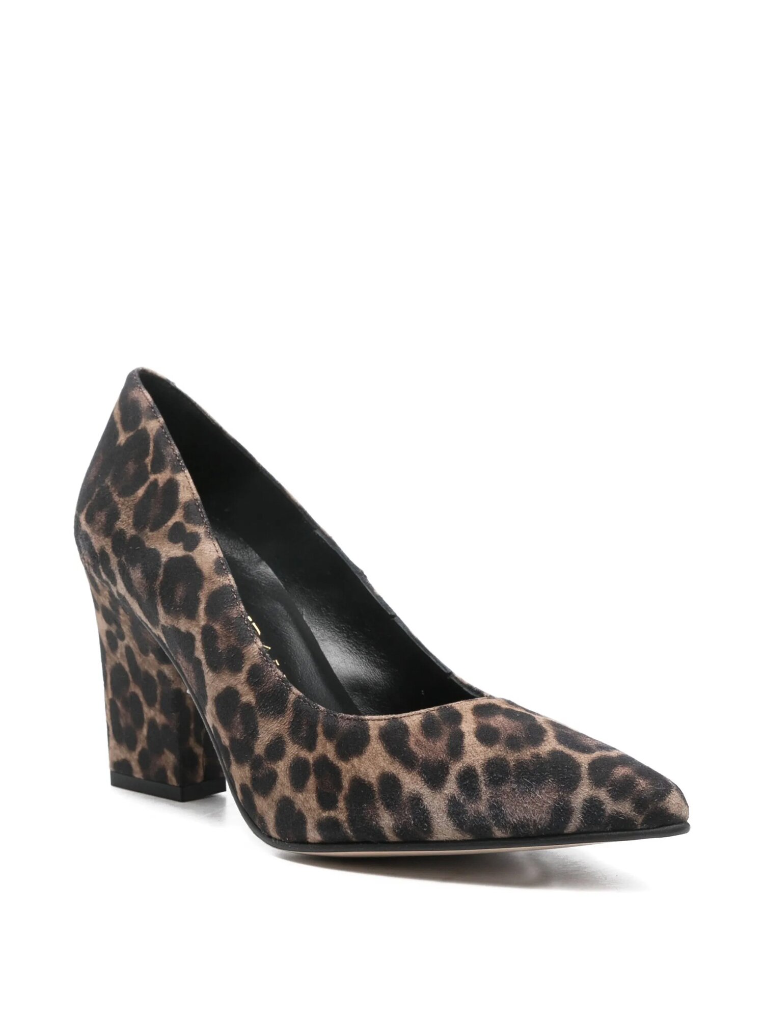 Туфли Pedro Miralles Leopard-print pointed-toe pumps, размер 36, brown — фото 1