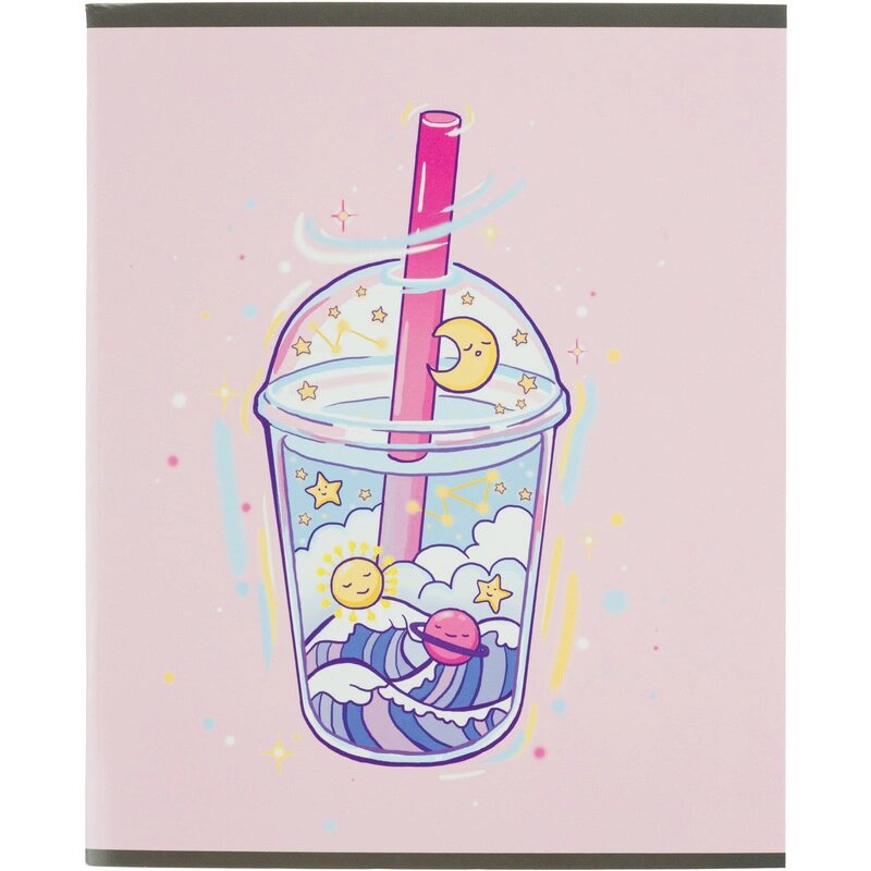 Тетрадь общая А5 48л Нежность, клет, скреп, ВД-лак