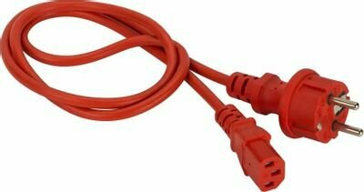 Шнур питания Lanmaster LAN-PP13/SH-1.8-RD C13-Schuko проводник:3x0.75мм2 1.8м 220В 10А красный