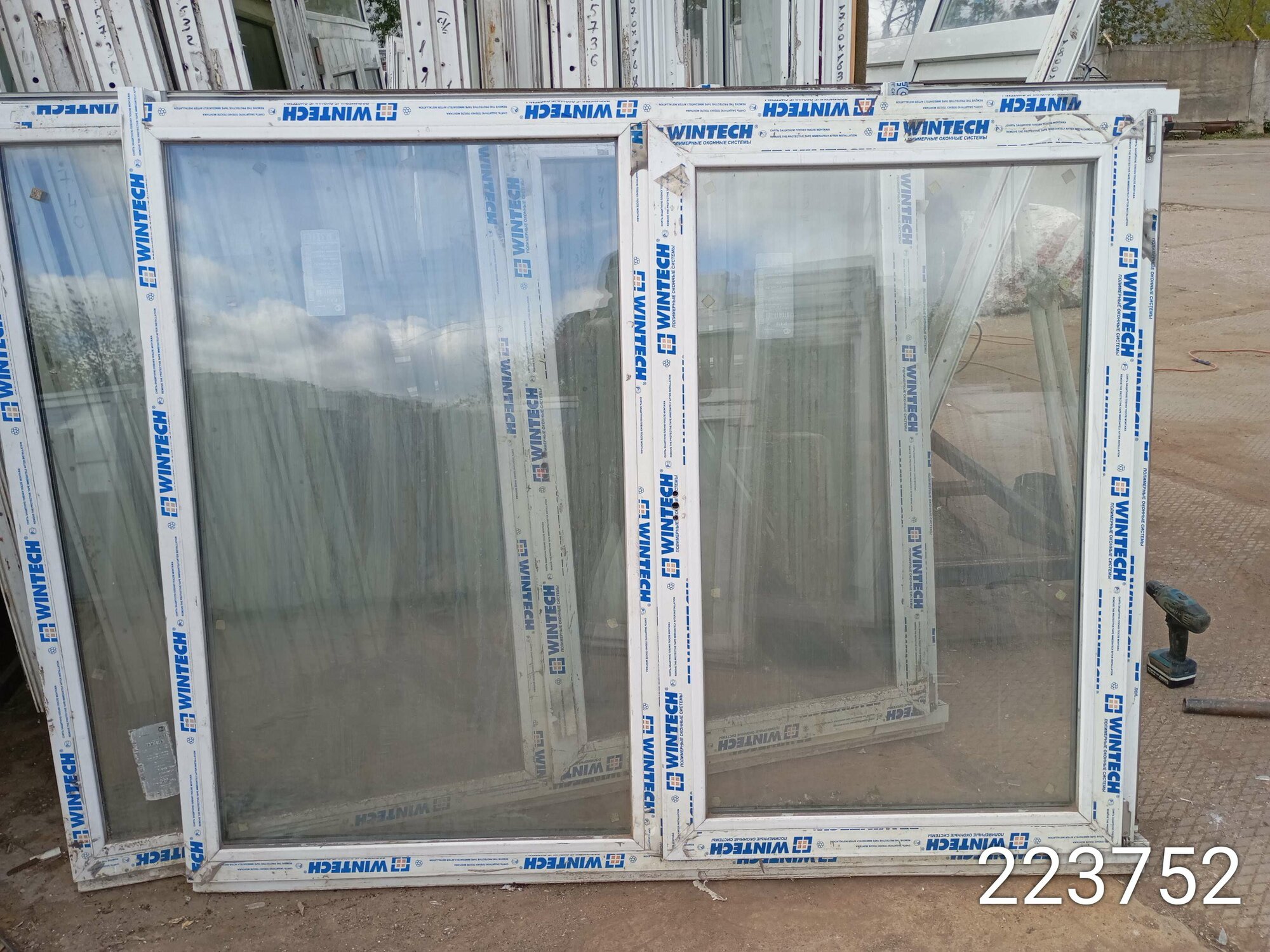 Пластиковые Окна Б/У 1390(в) х 1760(ш) Некондиция