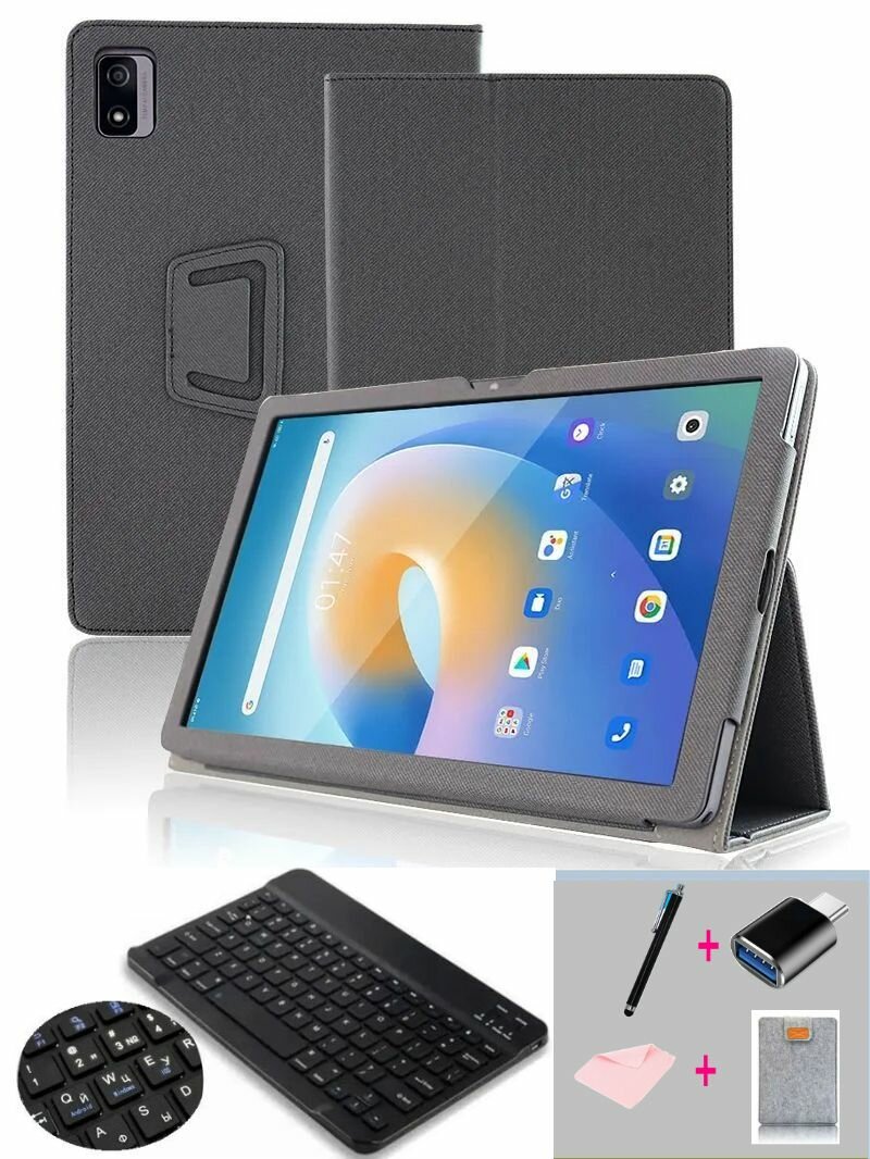 Подходит для BlackView Tab 13 PRO / BlackView Tab 13 / Oscal Pad 13 10,1 дюйма, чехол для планшета + Клавиатура