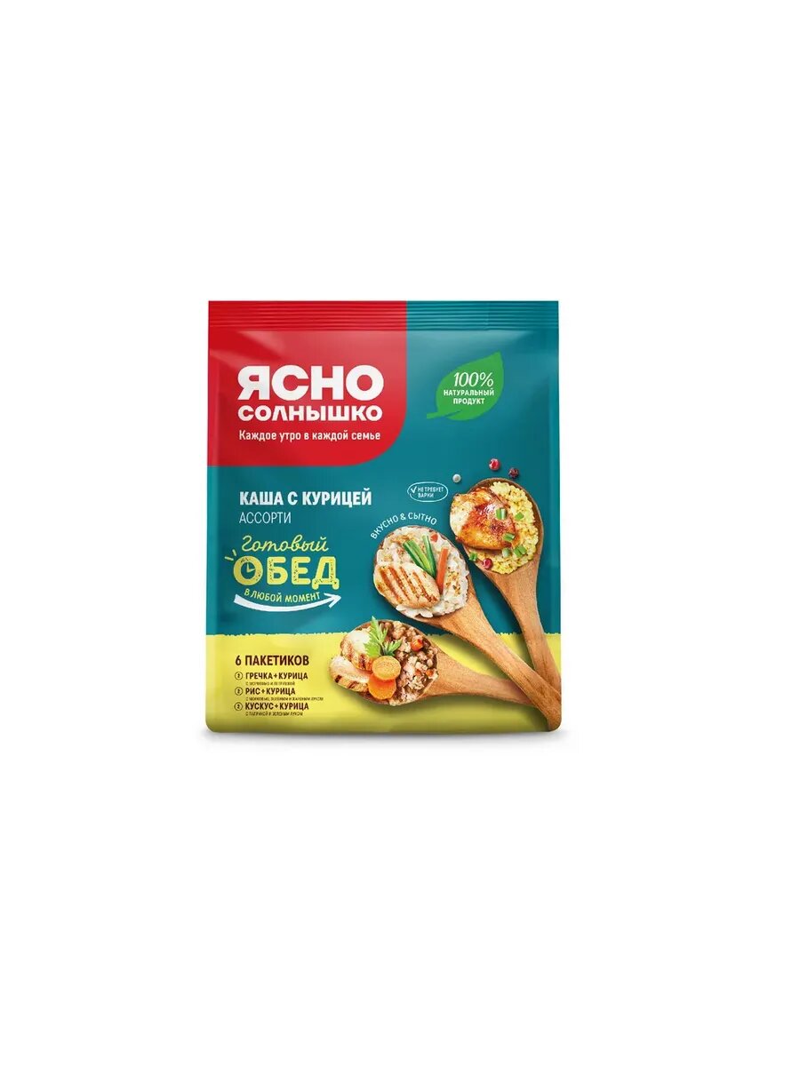 Каша с курицей Ассорти, 6х40 г