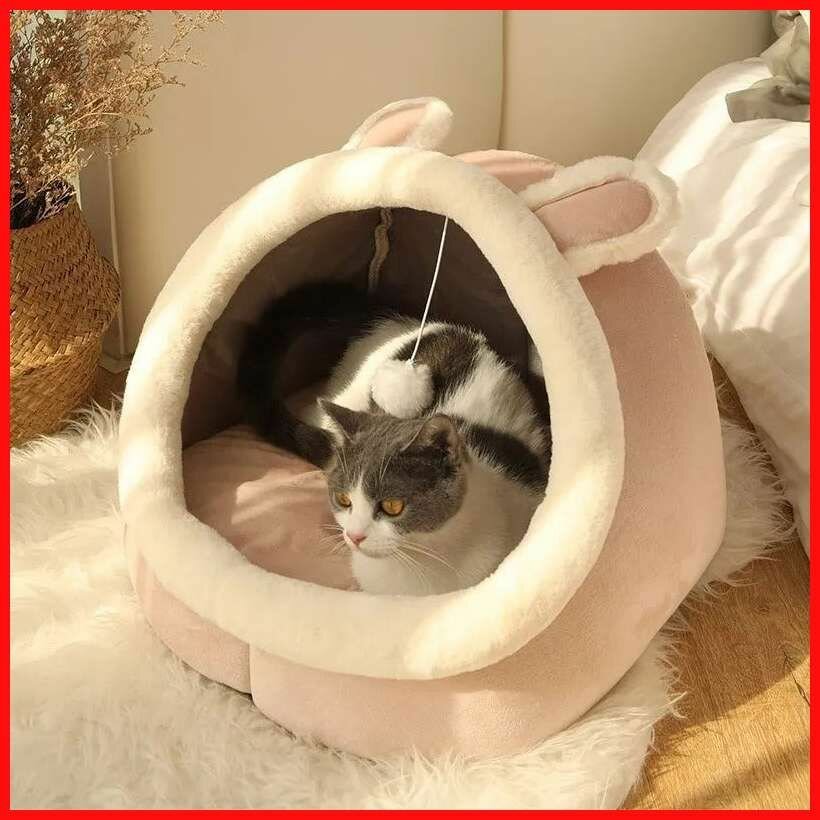 Корзина для домашних животных, удобная кроватка для котенка, подходит для мелких животных, S