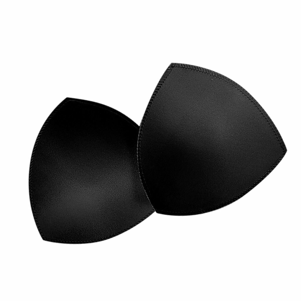 Накладка для груди с треугольной губкой для спортивного белья-черный-Фиксатор края