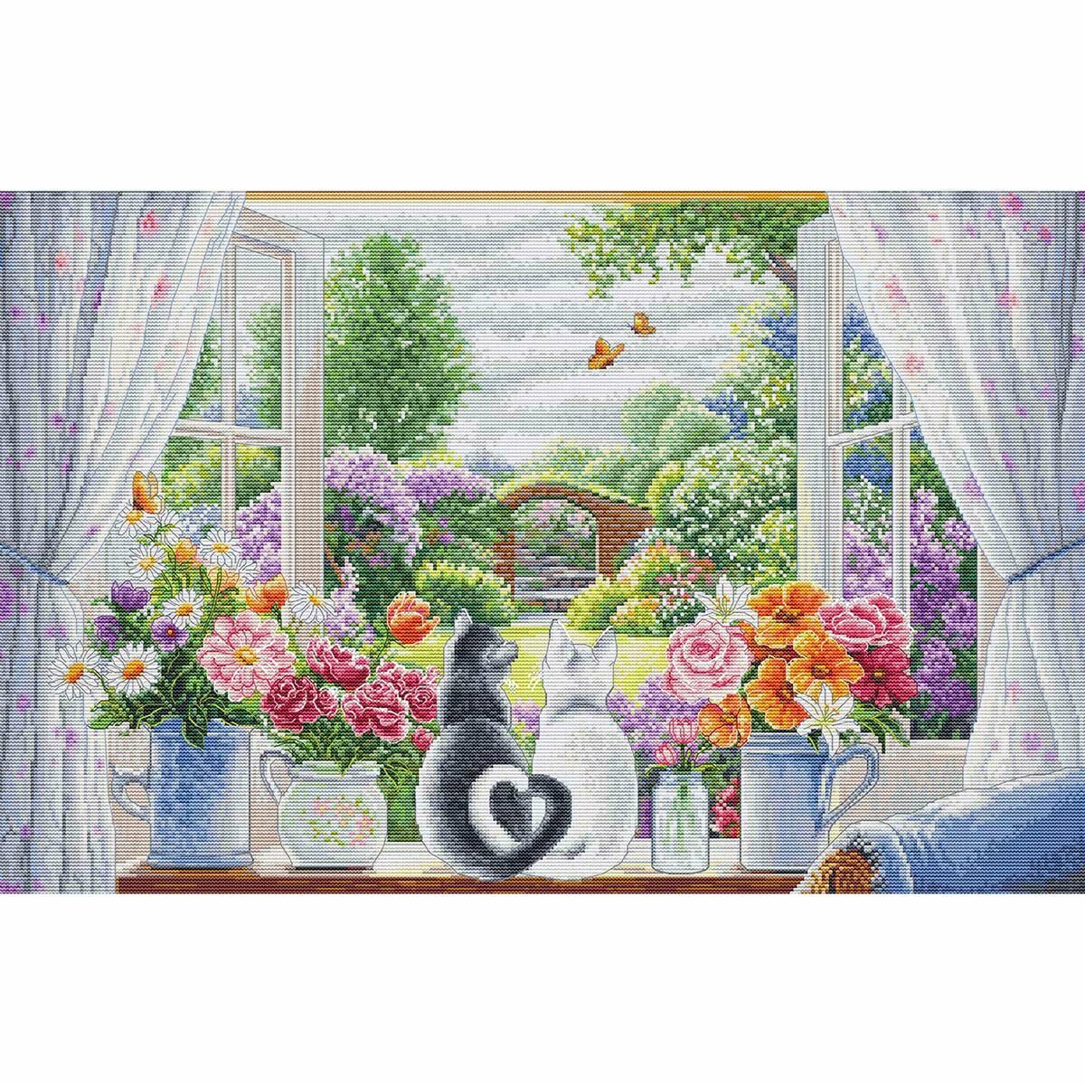 Набор для вышивания крестиком 'Окно мечты', 49*32см, Luca-S, BU5088