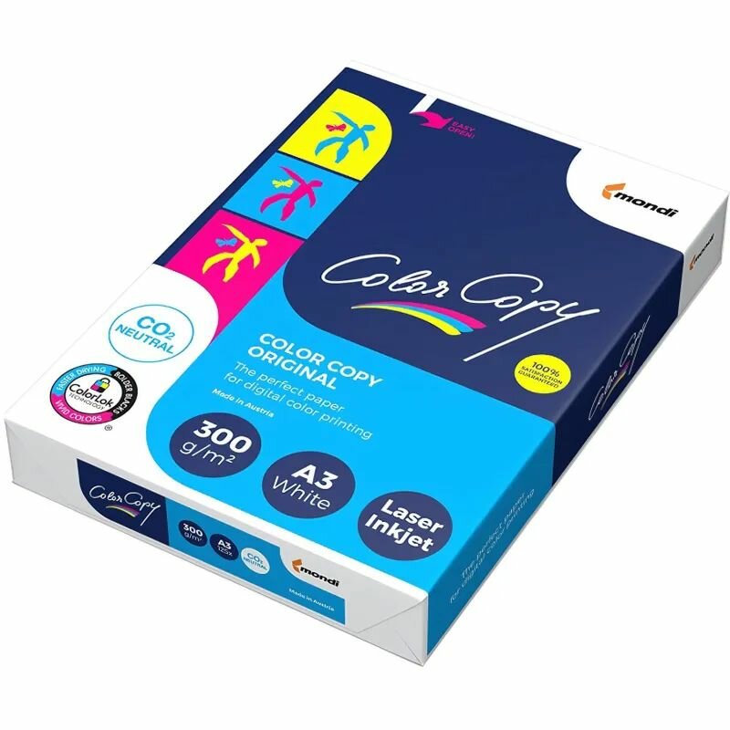 Бумага для цветной лазерной печати Color Copy (А3, 300 г/кв. м, 125 листов)