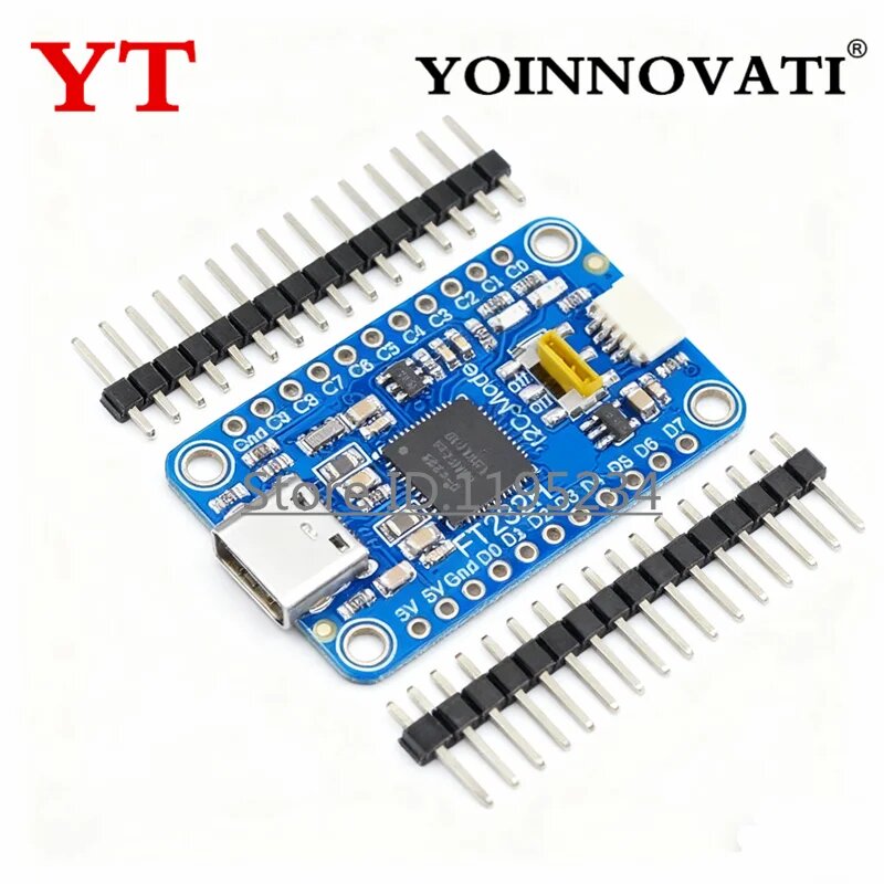 YOINNOVATI FT232H Модуль USB TO GPIO/SPI/I2C