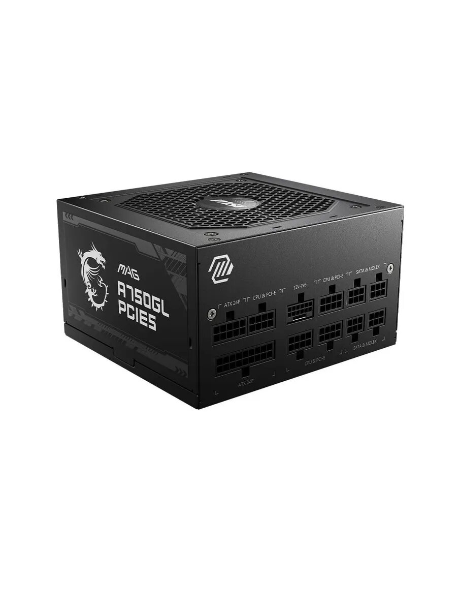Блок питания ATX 750W MAG A750GL PCIE5 Gen.5 80+ gold