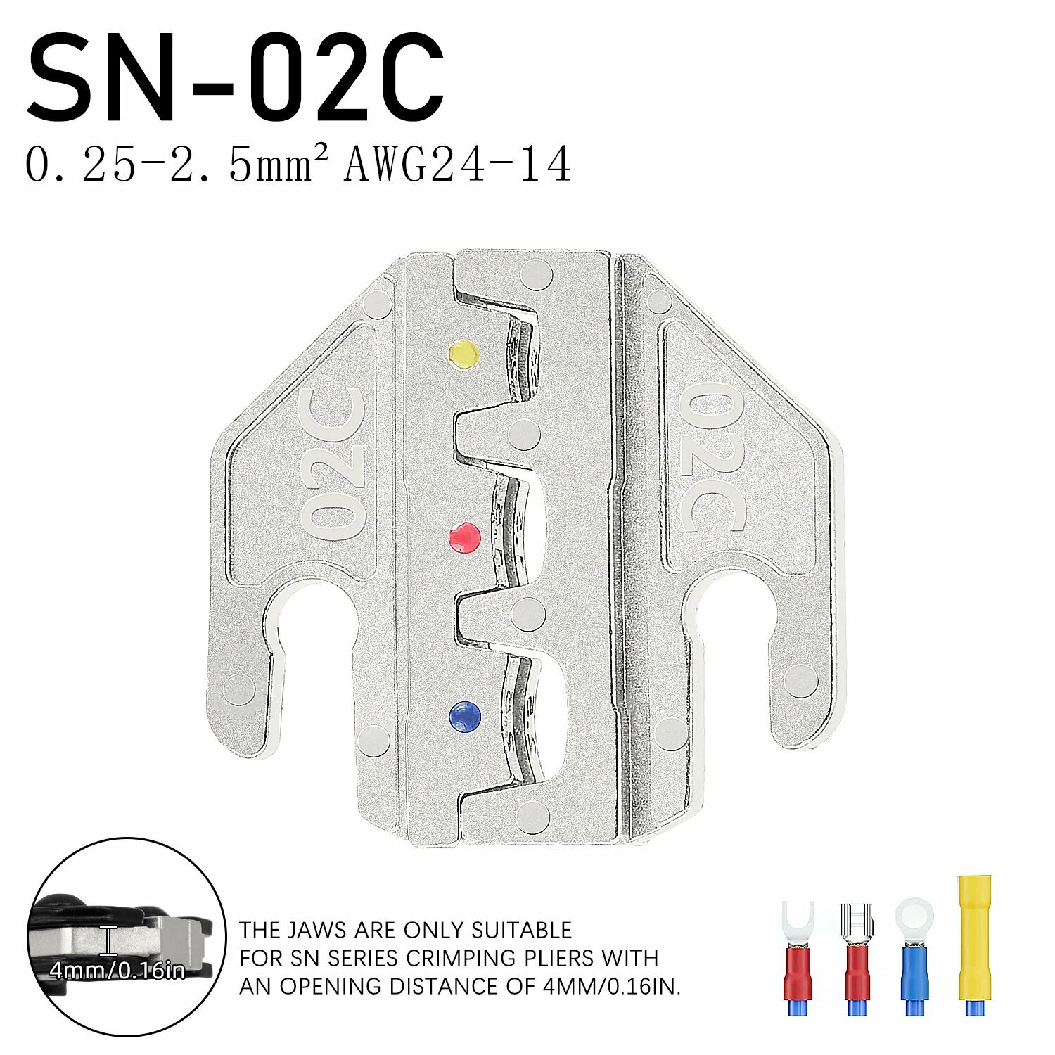 Плоскогубцы для обжима SANJIANG SN-02C 0.25-2.5 мм²