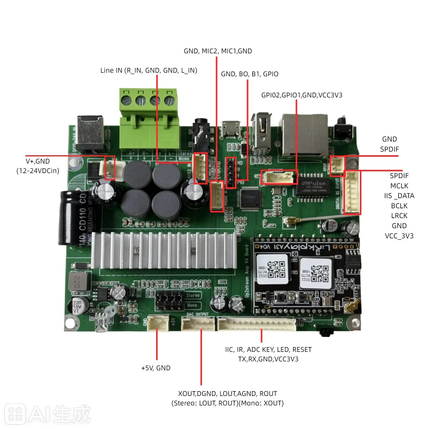 EMIUZEK AMP D60 Беспроводной аудиоусилитель 50 Вт