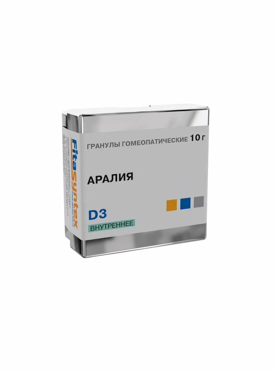 Аралия D3, гранулы гомеопатические моно, 10 грамм , Фитасинтекс