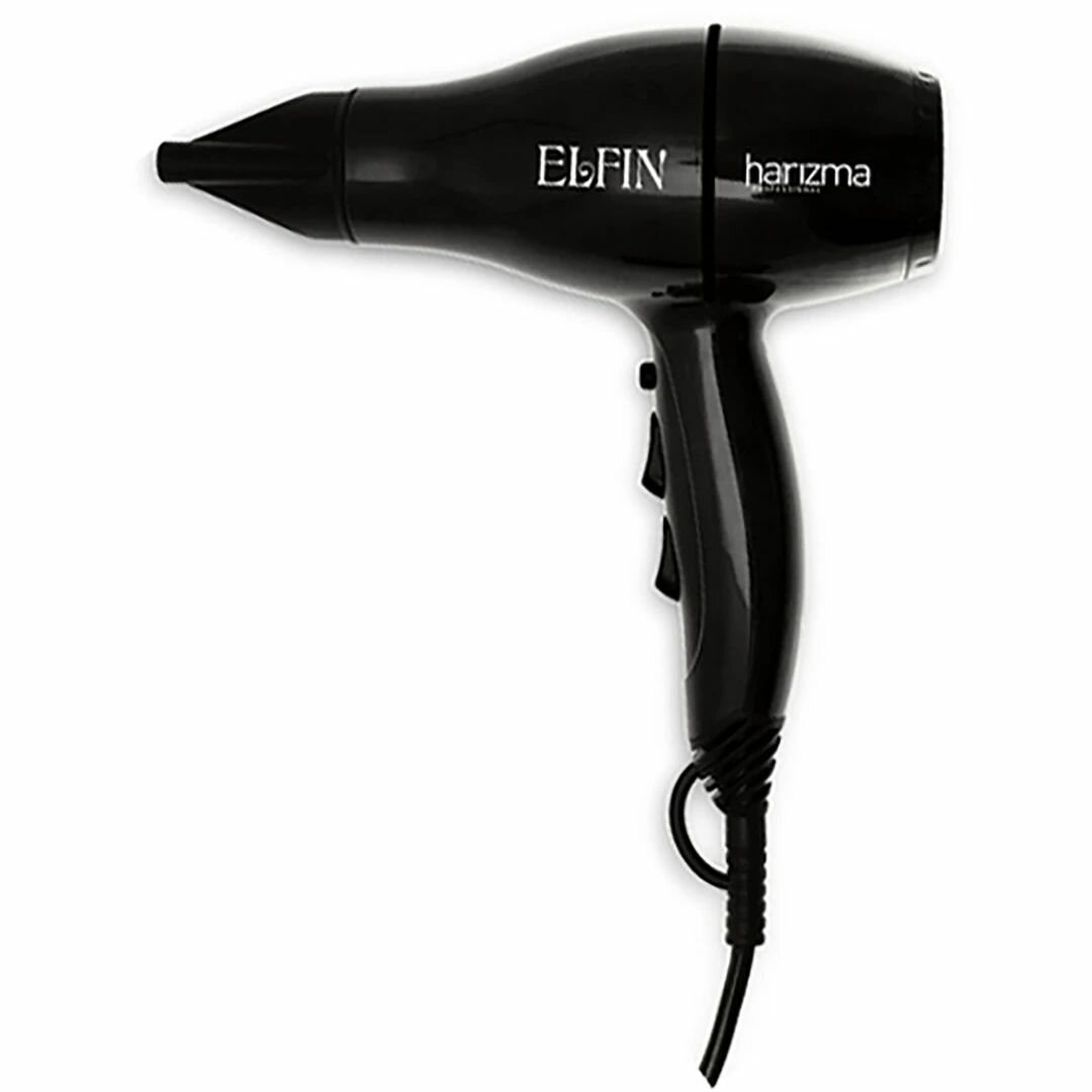 Фен Harizma Elfin, 1900Вт, 2 скорости, 3 температурные режима, черный
