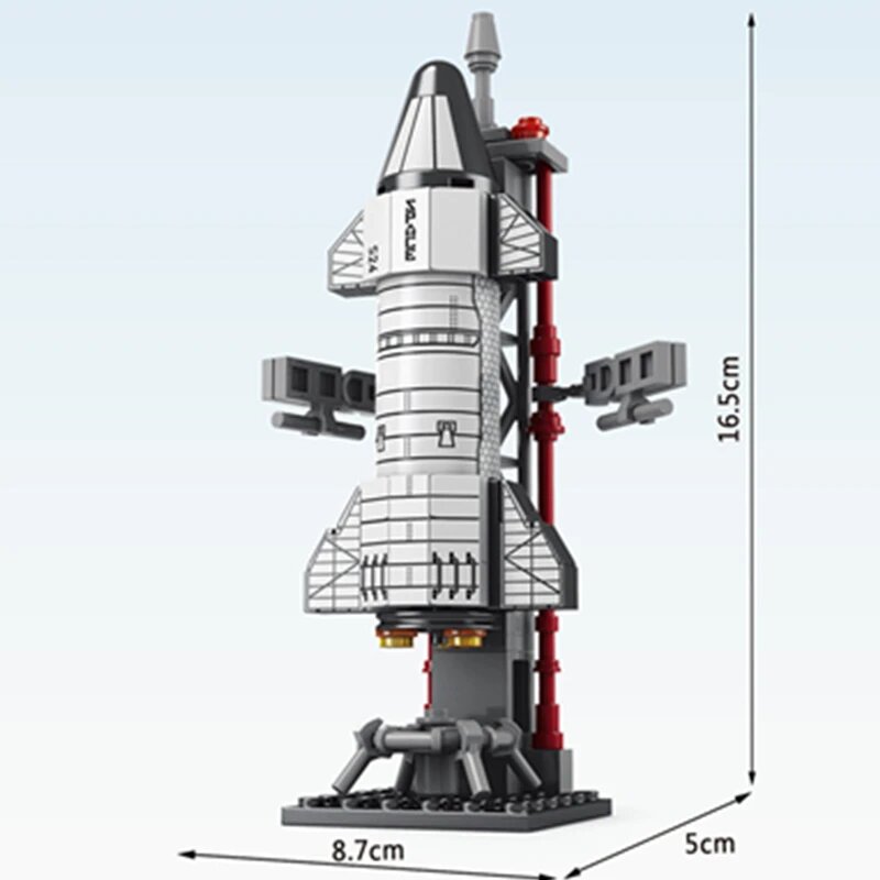 Конструктор MOC Космический шаттл, 107 деталей, без коробки