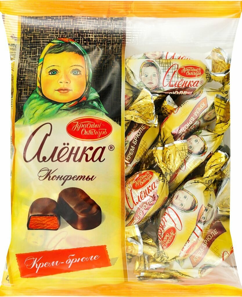 Конфеты красный октябрь Аленка крем-брюле, 250г x 3 упаковки