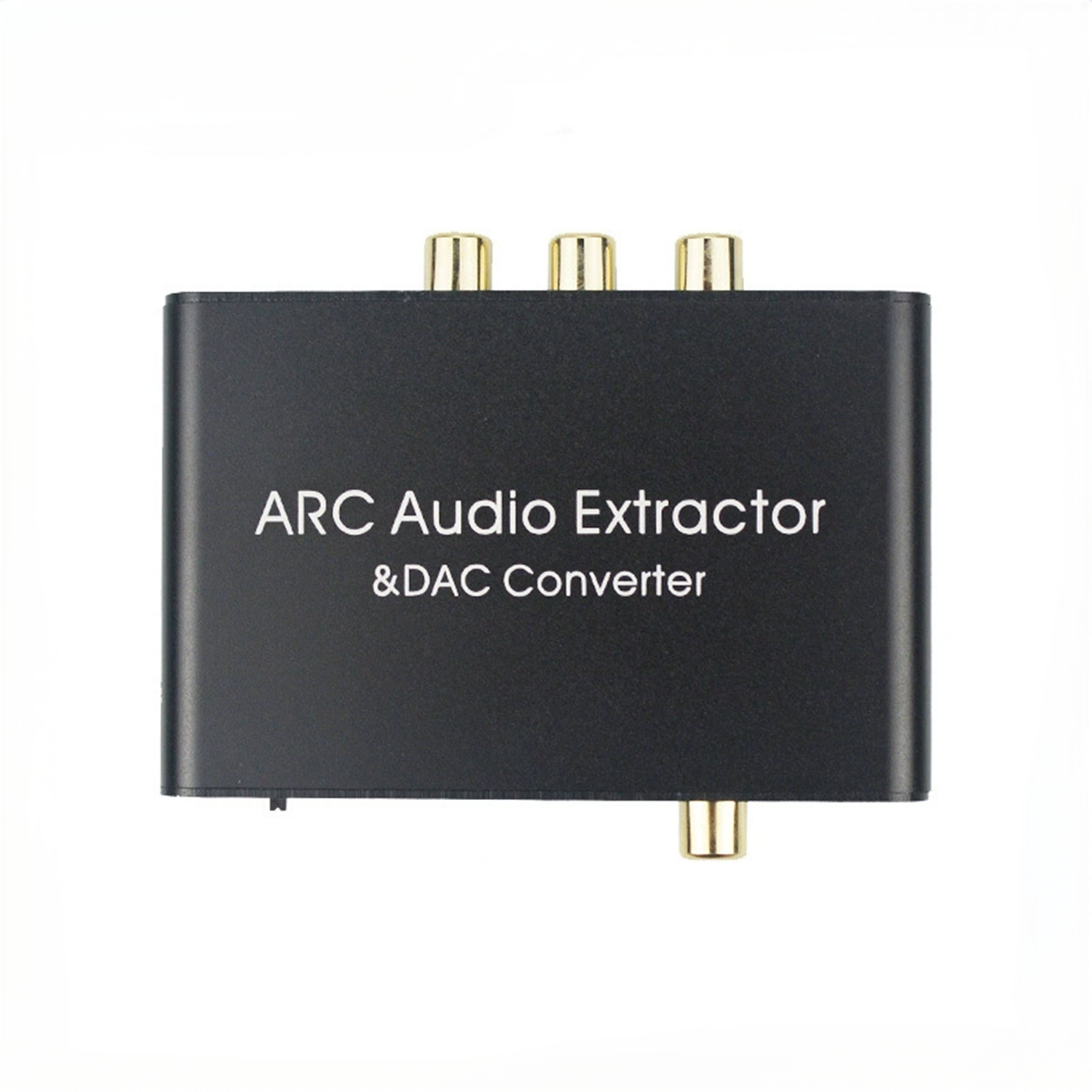 Конвертер аудио ARC HDMI с адаптером, дистанционным управлением, регулировкой громкости, DAC, входами HDMI ARC/оптический/коаксиальный, выходами оптический/коаксиальный/3.5mm, 192kHz, черный, алюминиевый сплав, 1 шт, USB-кабель, руководство пользователя