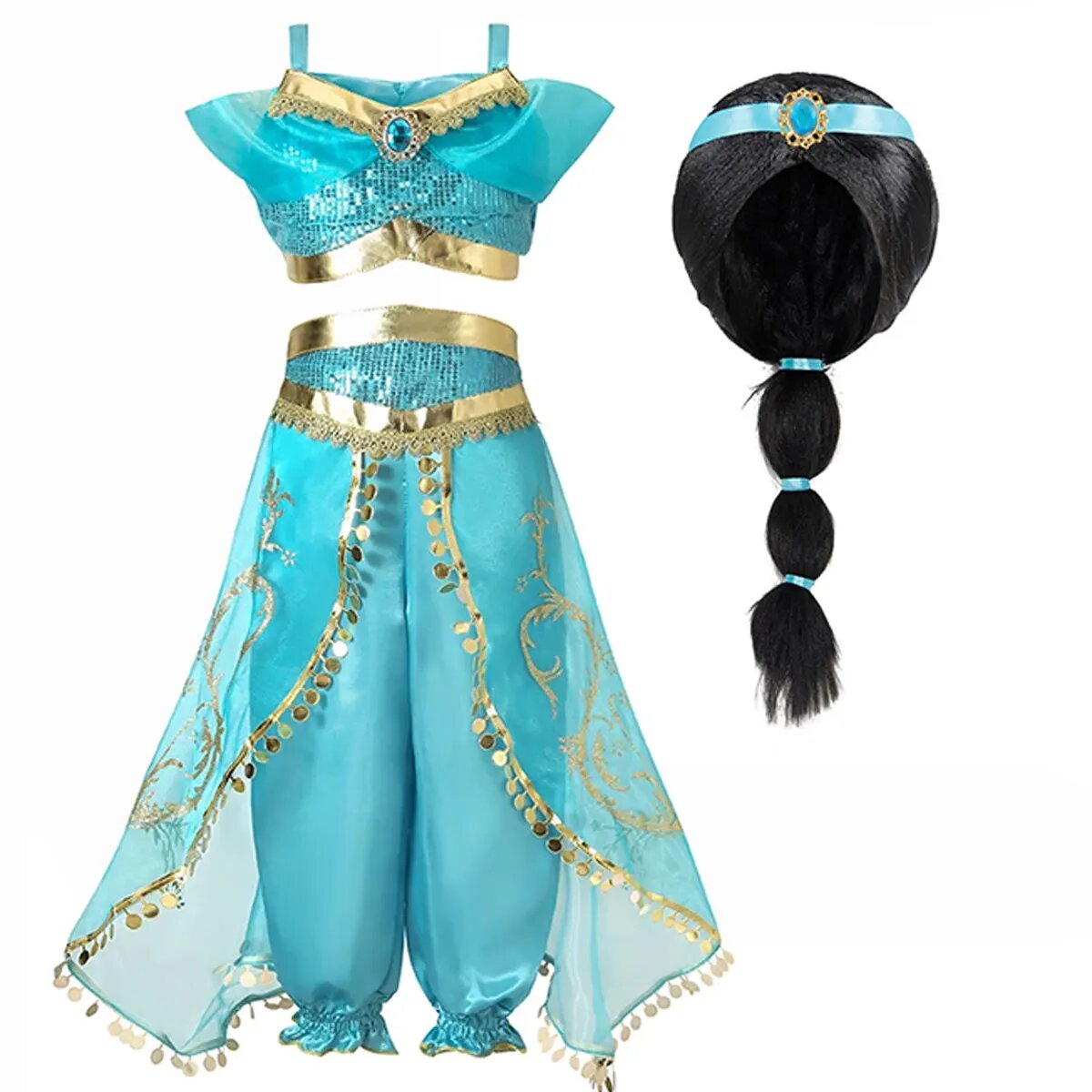 Костюм Диснея Жасмин MESOQ 4Y Tag-120, Jasmine Suit 04