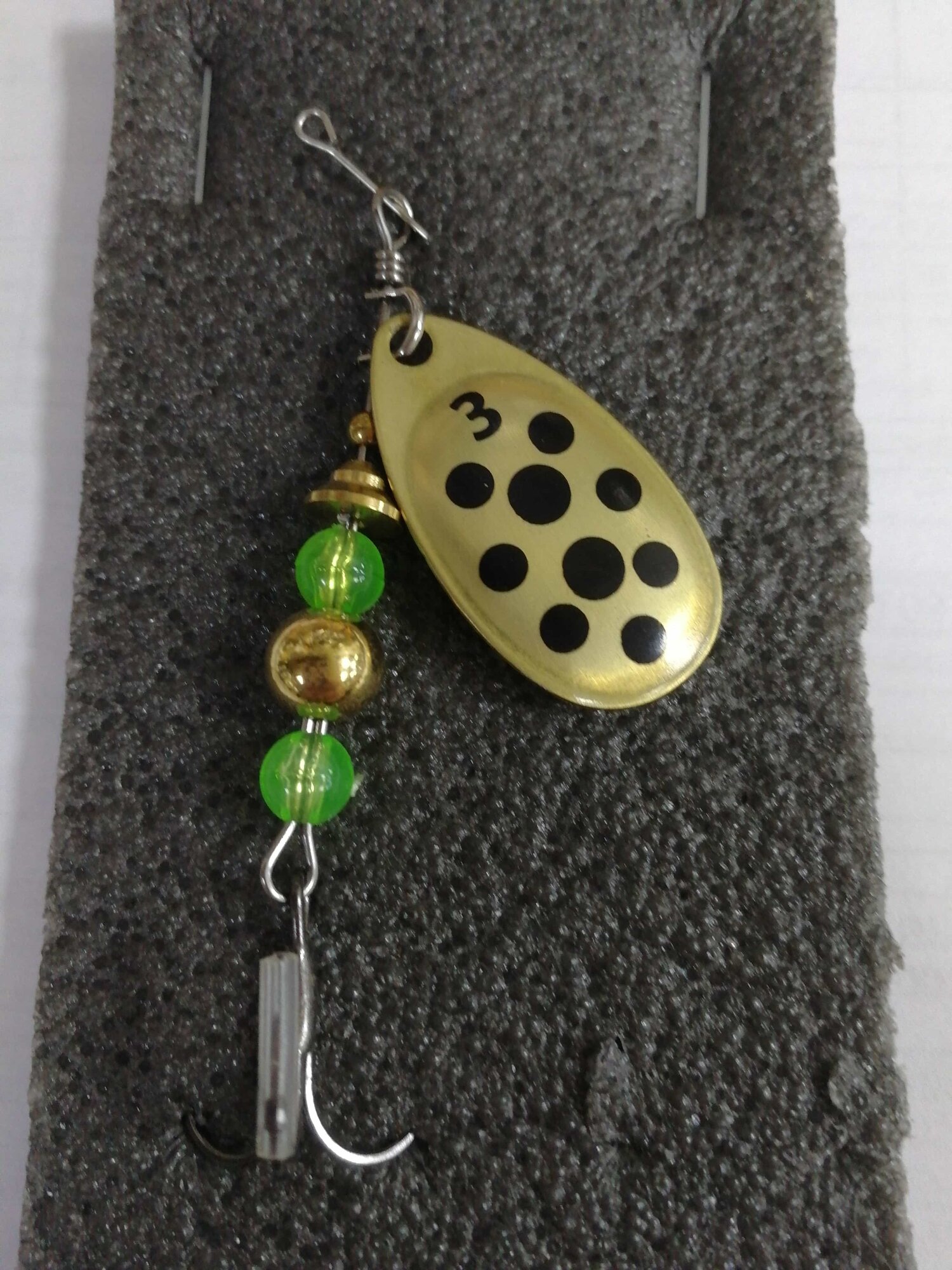 Блесна вращ. Русская рыбалка Френч 3 7гр. Латунь матовая