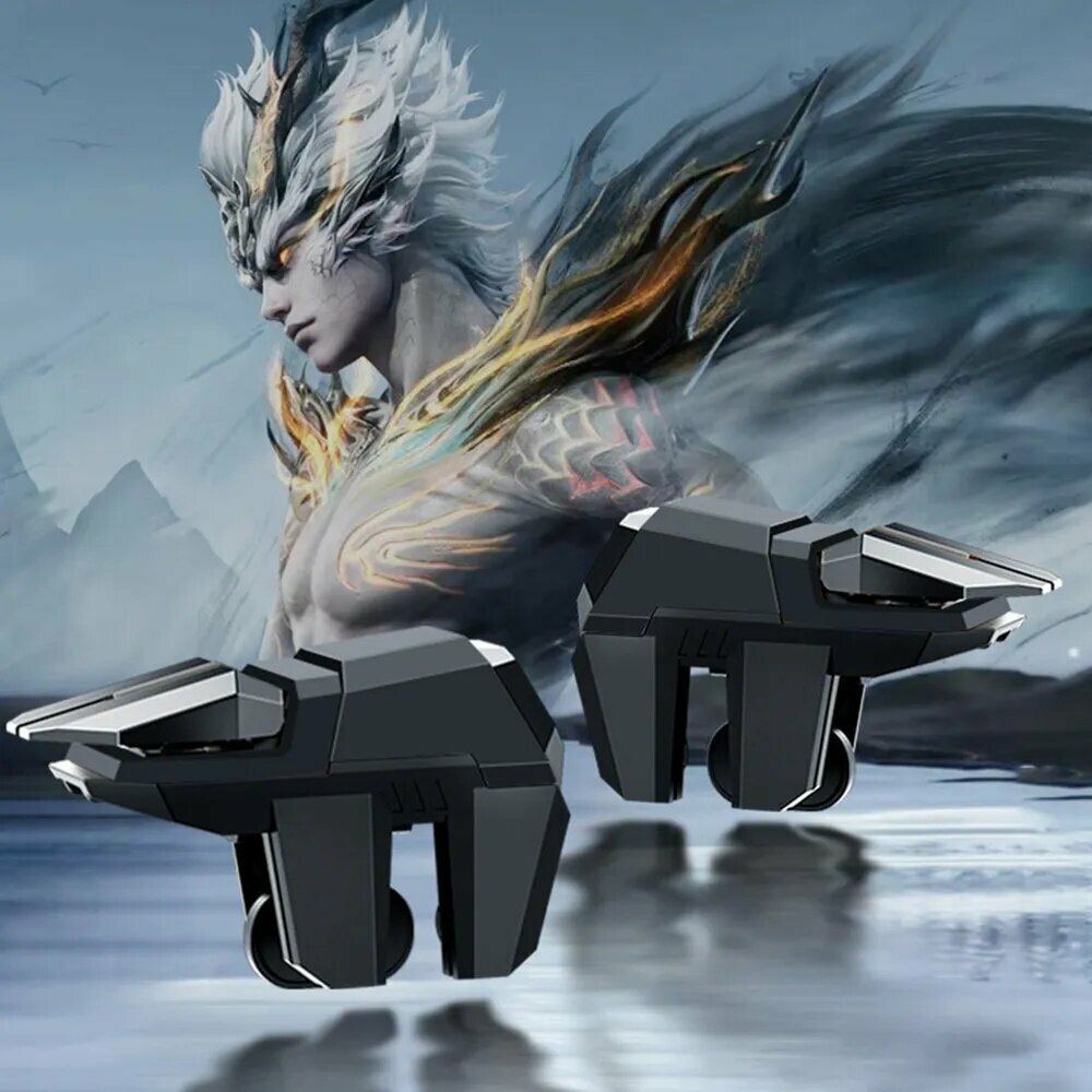 Контроллер для игр PUBG Mobile, триггер на 4/6 пальцев, механический помощник, аксессуар для стрельбы