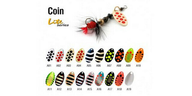 Блесна вращающаяся (вертушка) AKARA LITE SERIES COIN (3гр/A16)
