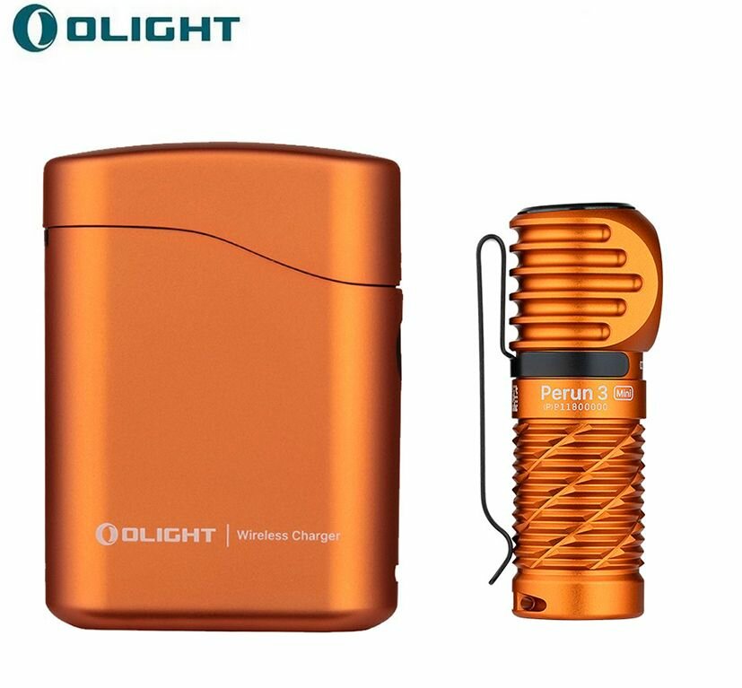 Налобный фонарь Olight Perun 3 Mini Premium Orange, 155 метров, 1250 люмен (Комплект)