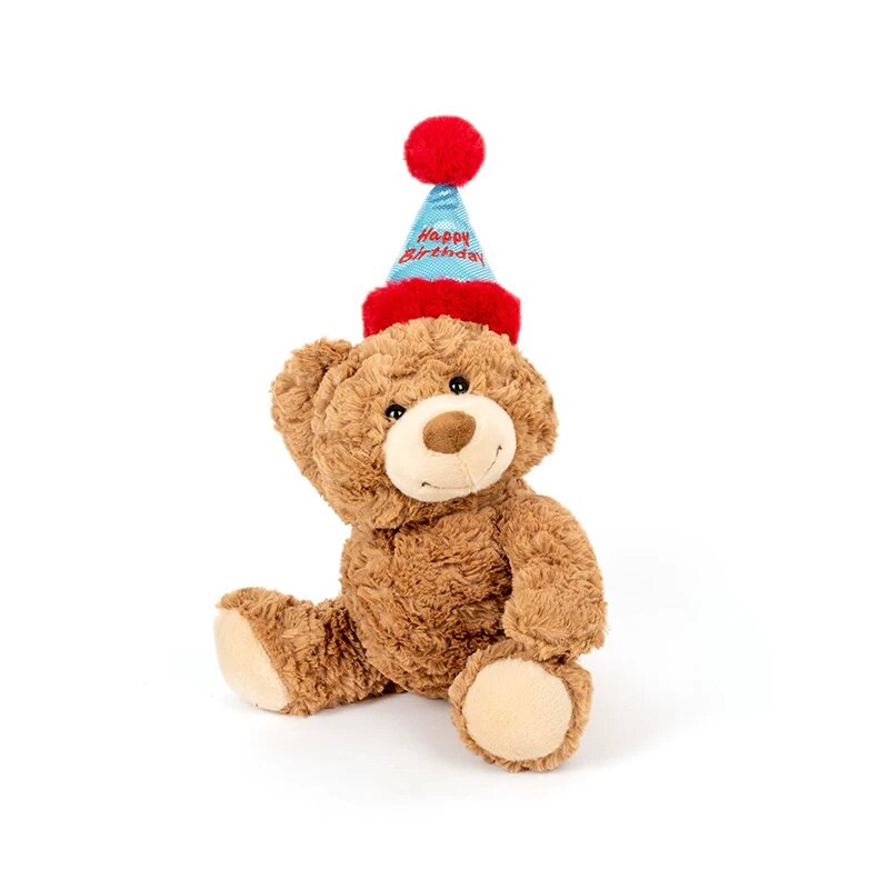 Аутентичная шляпа на день рождения, подарок, кукла-медведь, плюшевый мишка, плюшевая игрушка, милая подушка, пара,