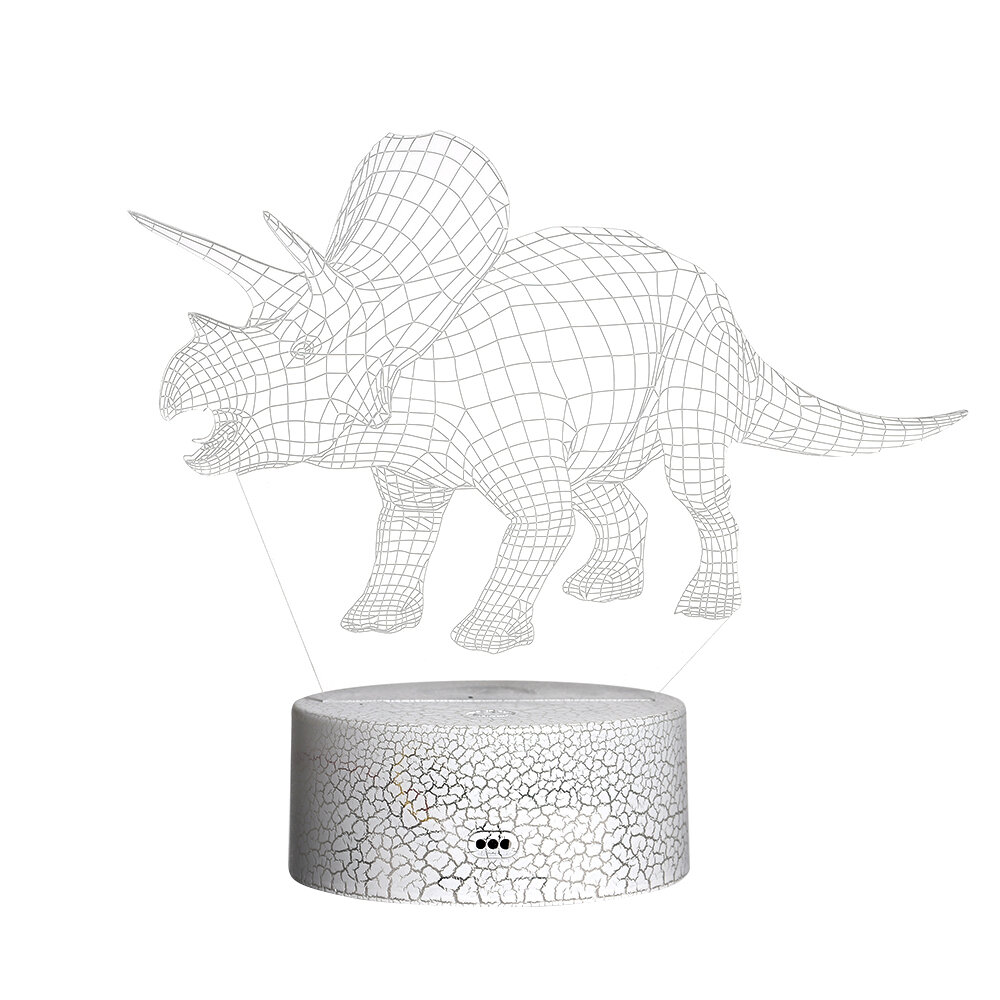 Светодиодная Лампа: 85x85x37 мм 3D Визуализация - Питание От USB и Пульт ДУ Акриловая Пластина for Детей и Взрослых Стильный Декор