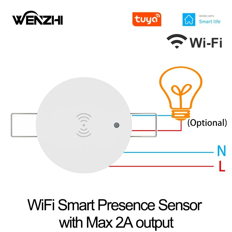 Датчик движения Tuya Smart Life 220V Wifi Clip Mouting