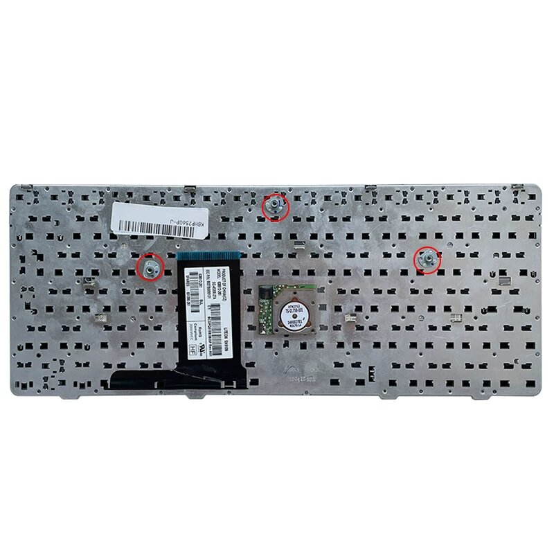 Клавиатура HP Elitebook 2560/2560P/2570/2570P Серебряный ободок С клавишей мыши Русская версия Новая