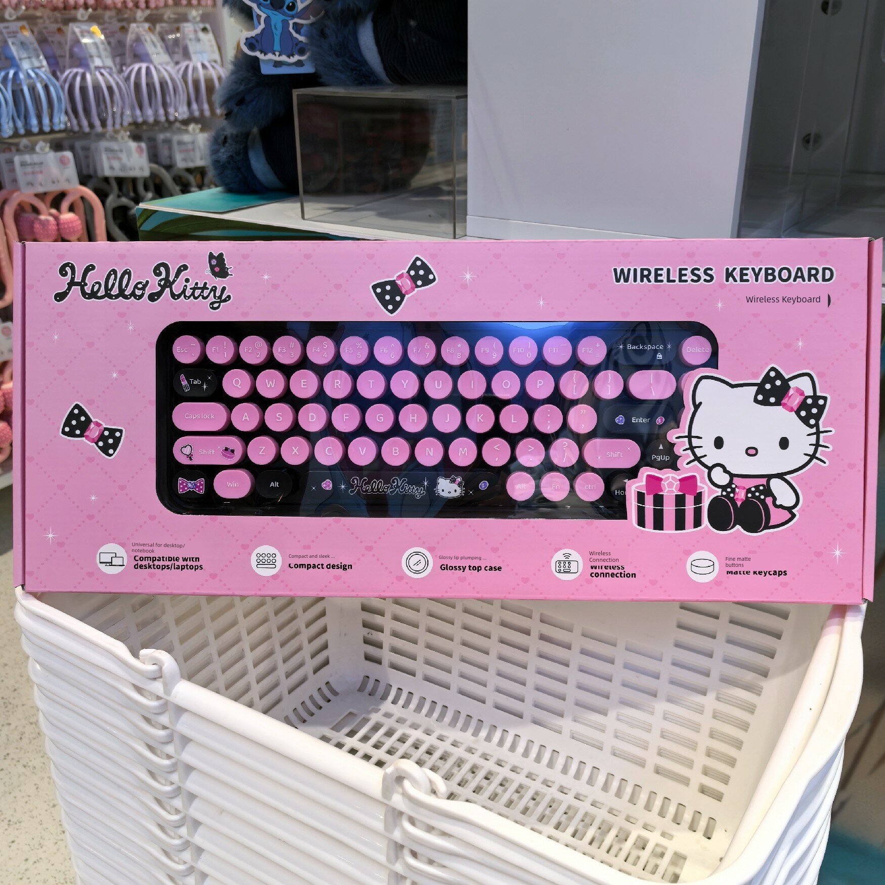 Беспроводная клавиатура MINISO Hello Kitty Sparkling Party Series Беспроводная клавиатура серии Sparkling Party от