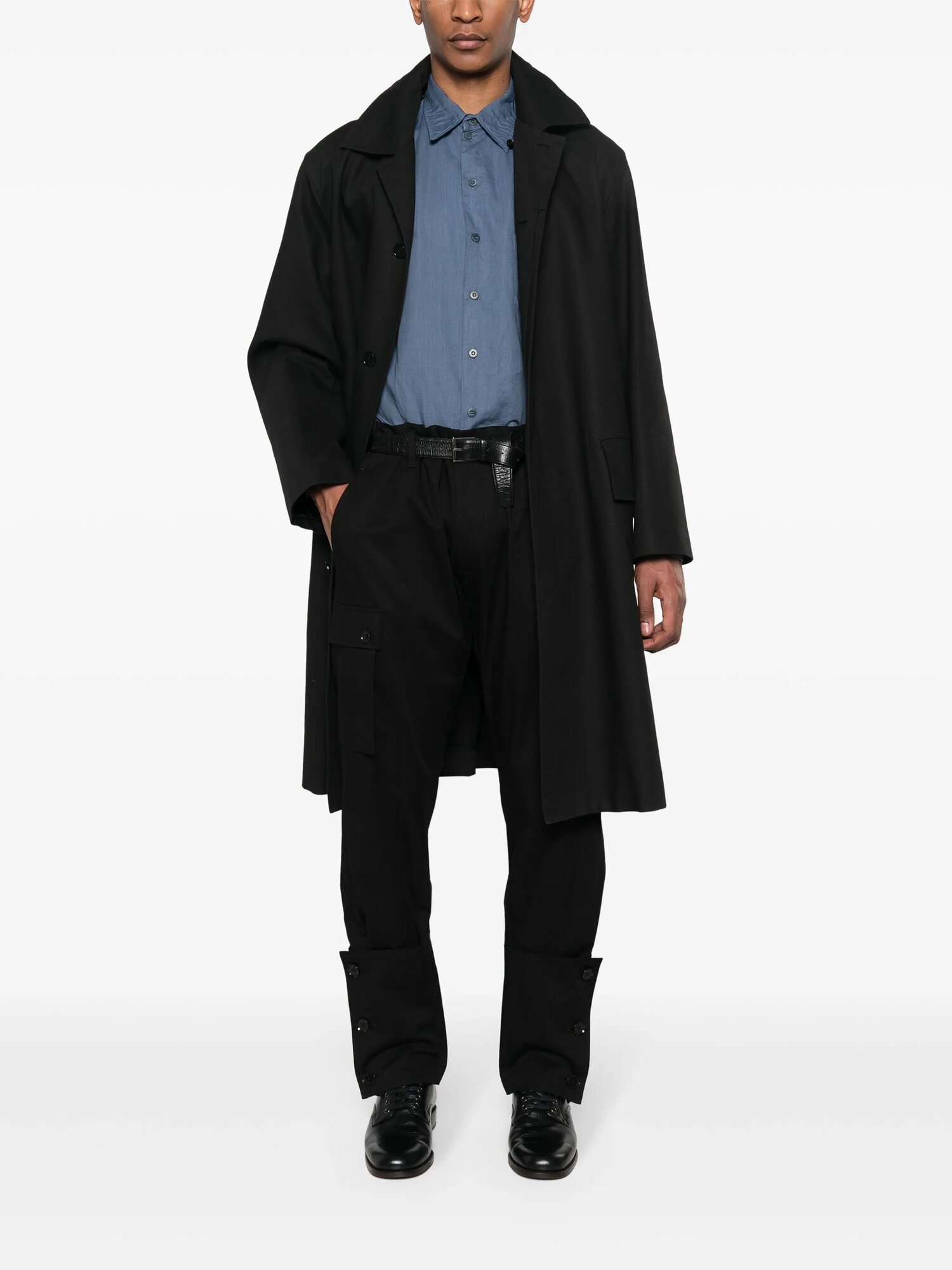 Брюки классические Yohji Yamamoto, размер 4, черный — фото 1