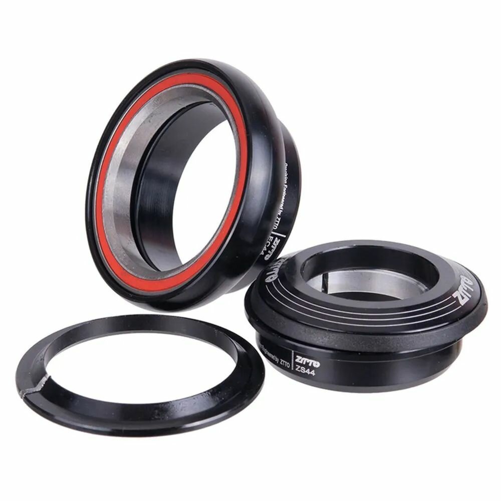 Велосипедная чашка ZTTO, алюминиевый сплав, черный цвет, 44 мм