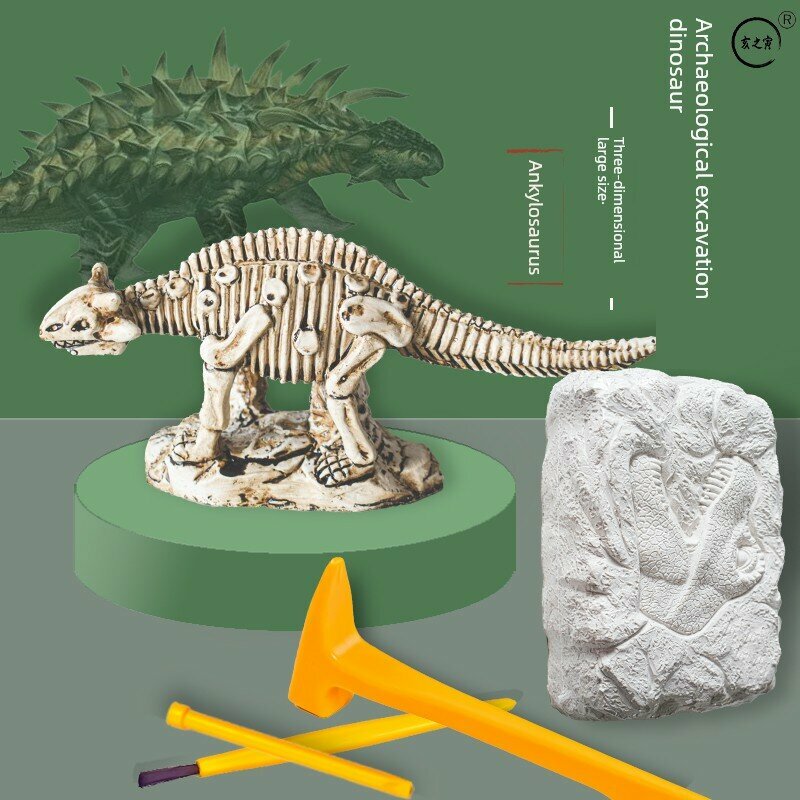 Ледяной дракон Питайя, окаменелость динозавра, археологическая игрушка для раскопок, детский набор сокровищ ручной
