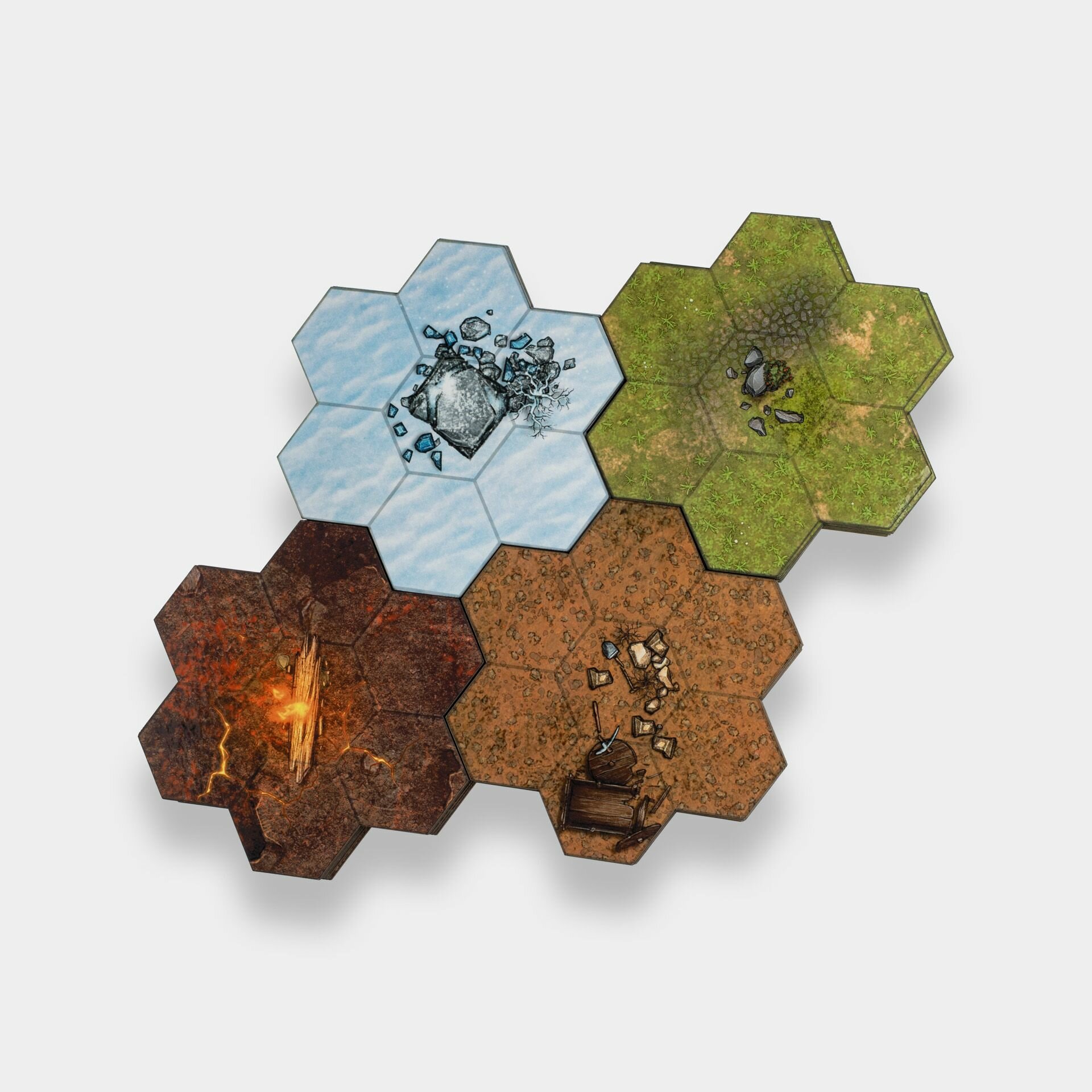 Набор Титан : комплект модульных полей к настольной игре Heroes Glory