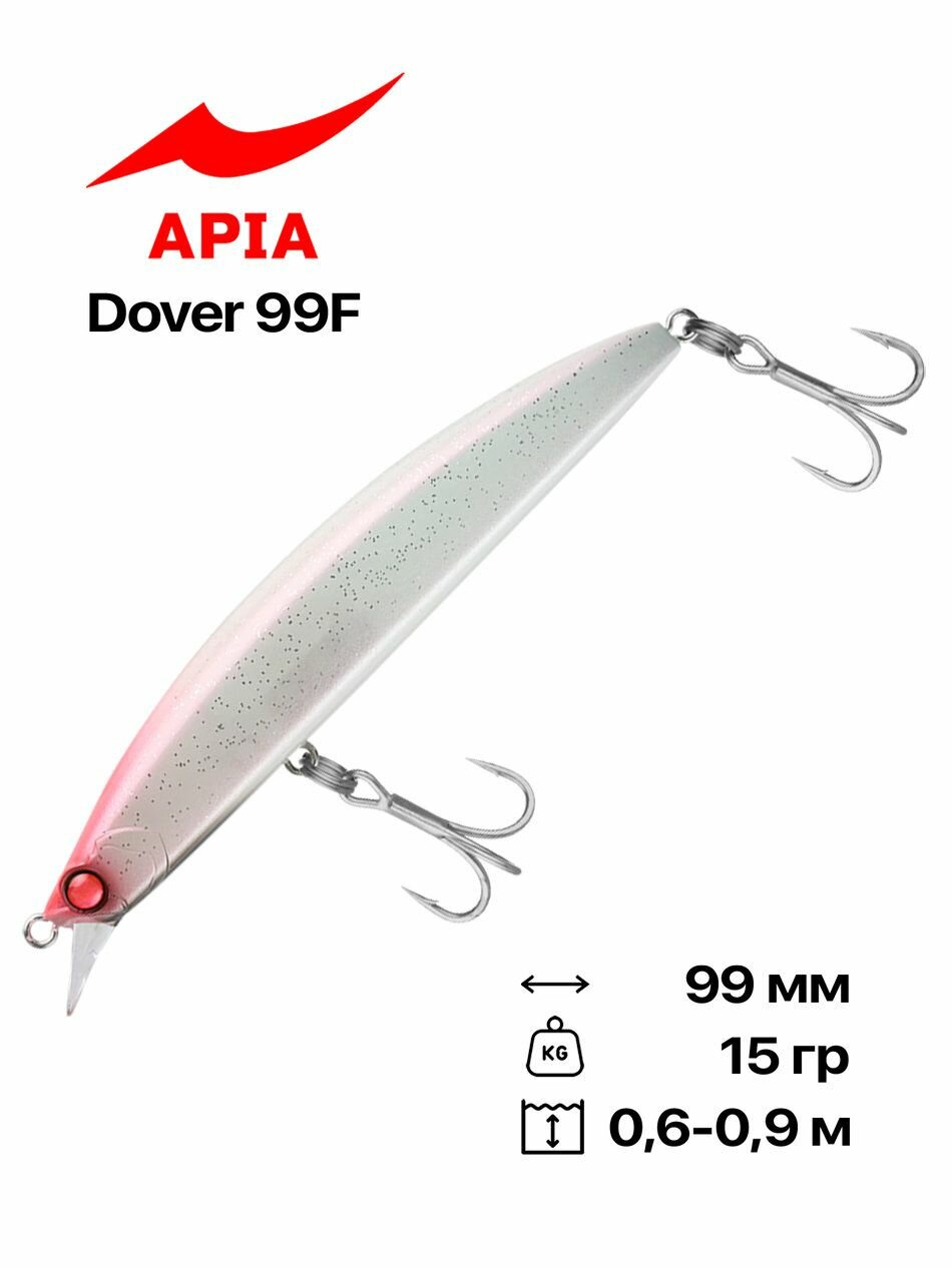 Воблер Apia Dover 99F, 99 мм, 15 гр, #19