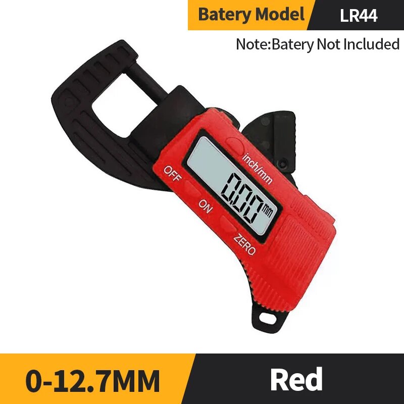 Цифровой толщиномер 0-12,7 мм red