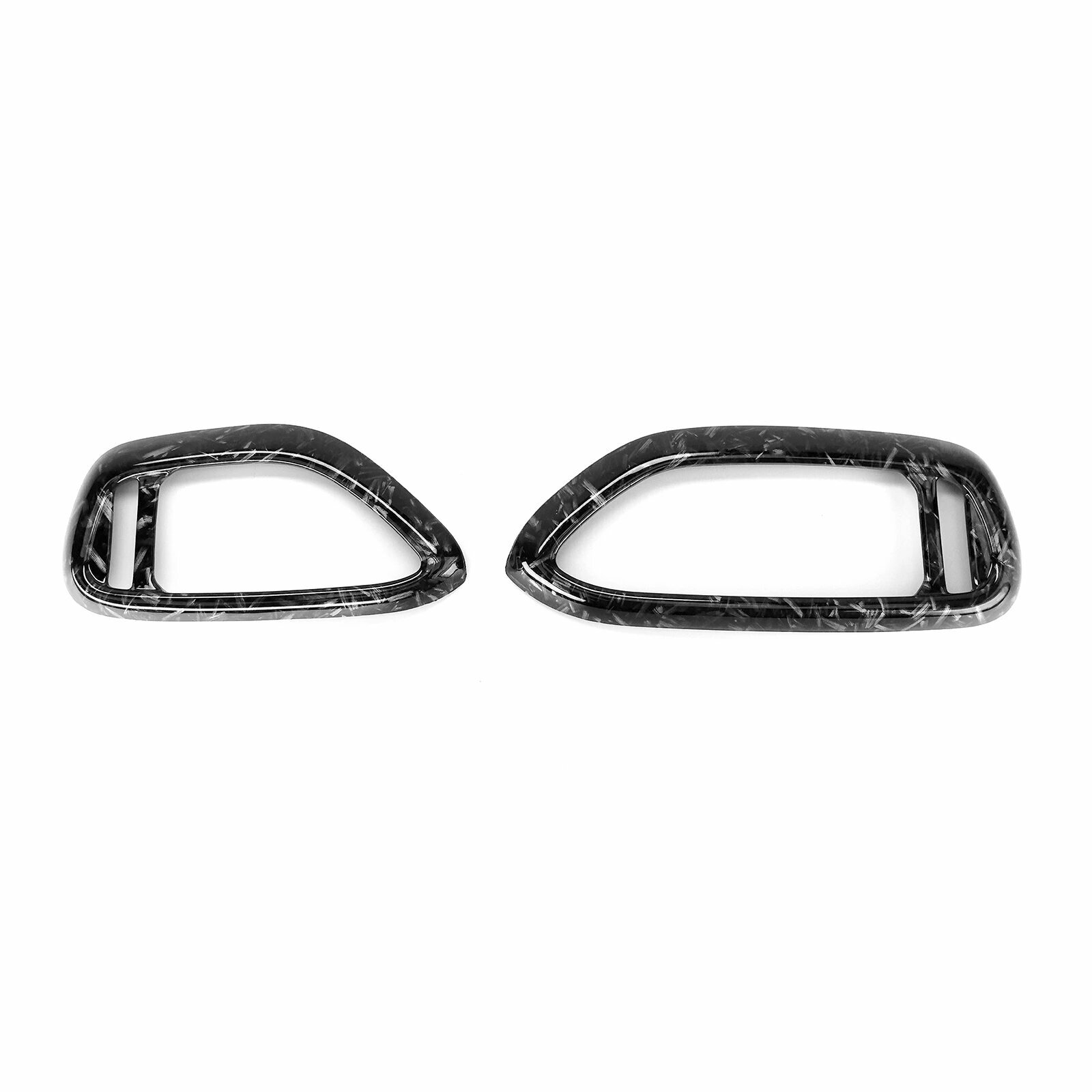 Кованая черная стильная приборная панель, левая и правая декоративная крышка вентиляционного отверстия для Hyundai i30 N 2018-2023 Elantra GT N-line 2019-2022 Left Hand Drive