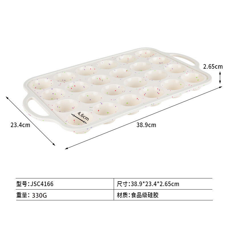 Силиконовая форма для выпечки мучных рулетов с железным покрытием, пищевой силикон, многосекционная форма для французского выпечки