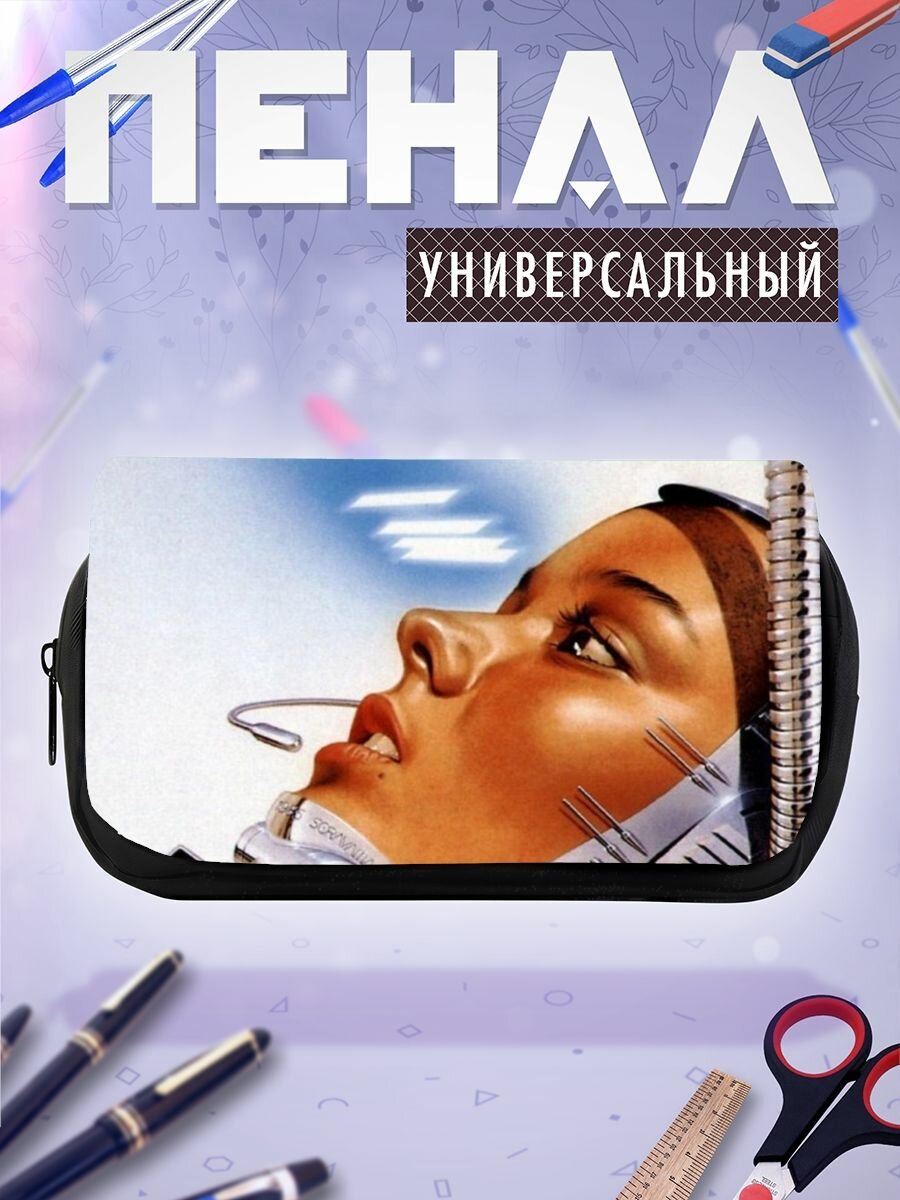 Школьный пенал иллюстрация робот